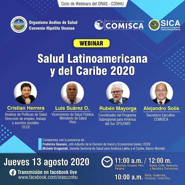 Webinar Salud Latinoamericana Y Del Caribe 2020 Oras Conhu